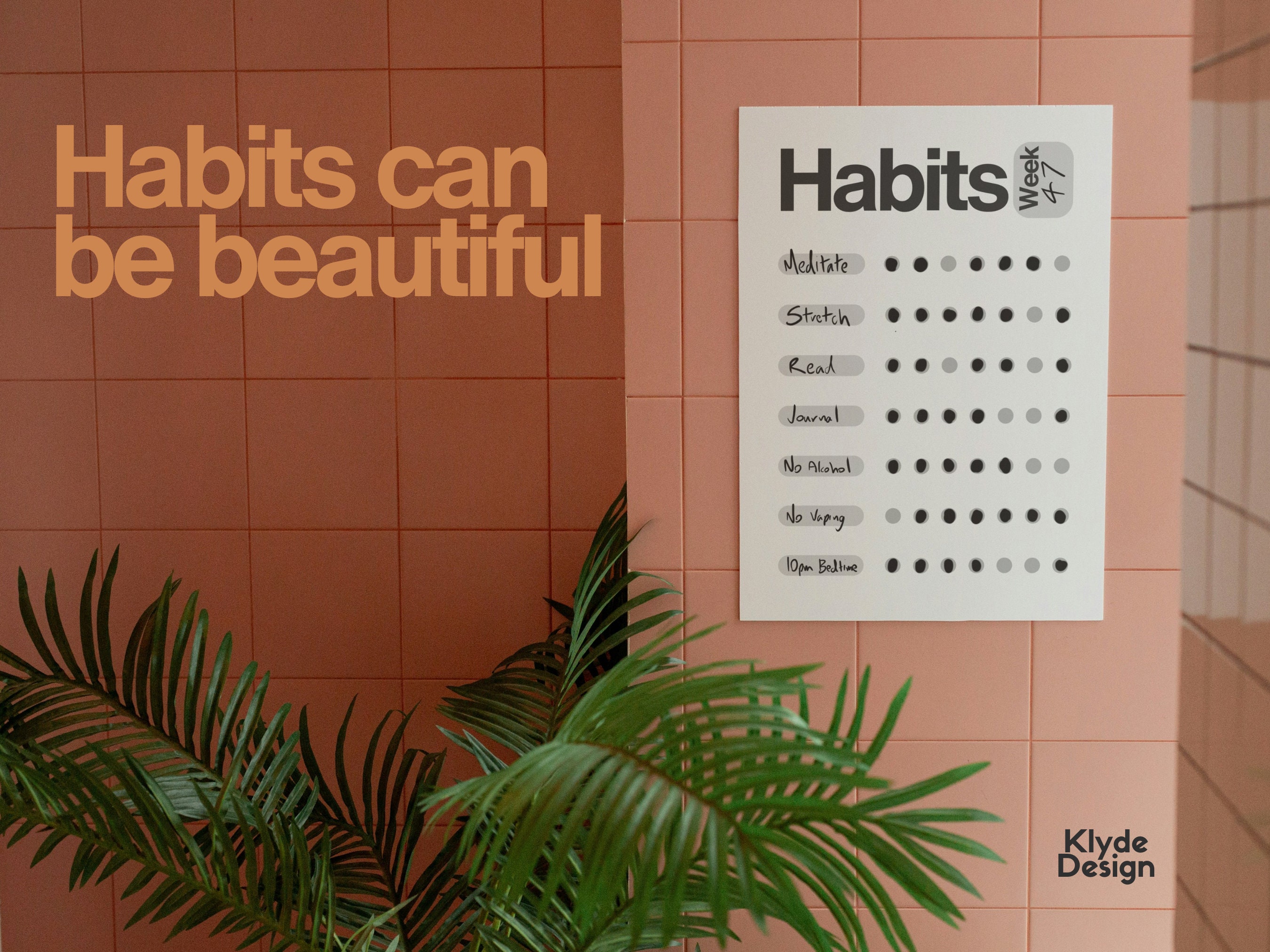 Minimalist Habit Tracker - Printable & Digital Weekly Habit Tracker ...