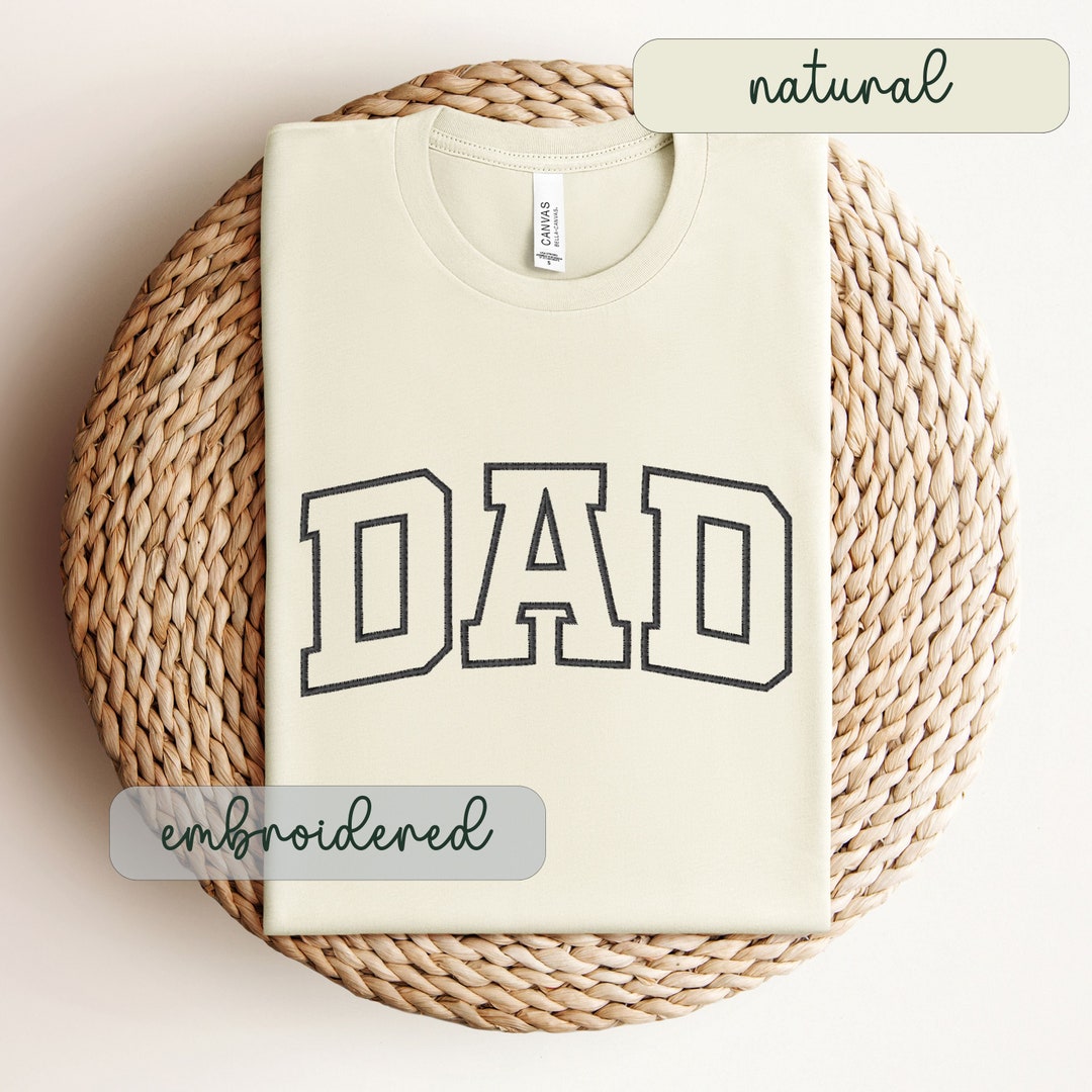 Comfort Colors® Dad Embroidered Shirt, Cute Fathers Day Gift, New Dad ...