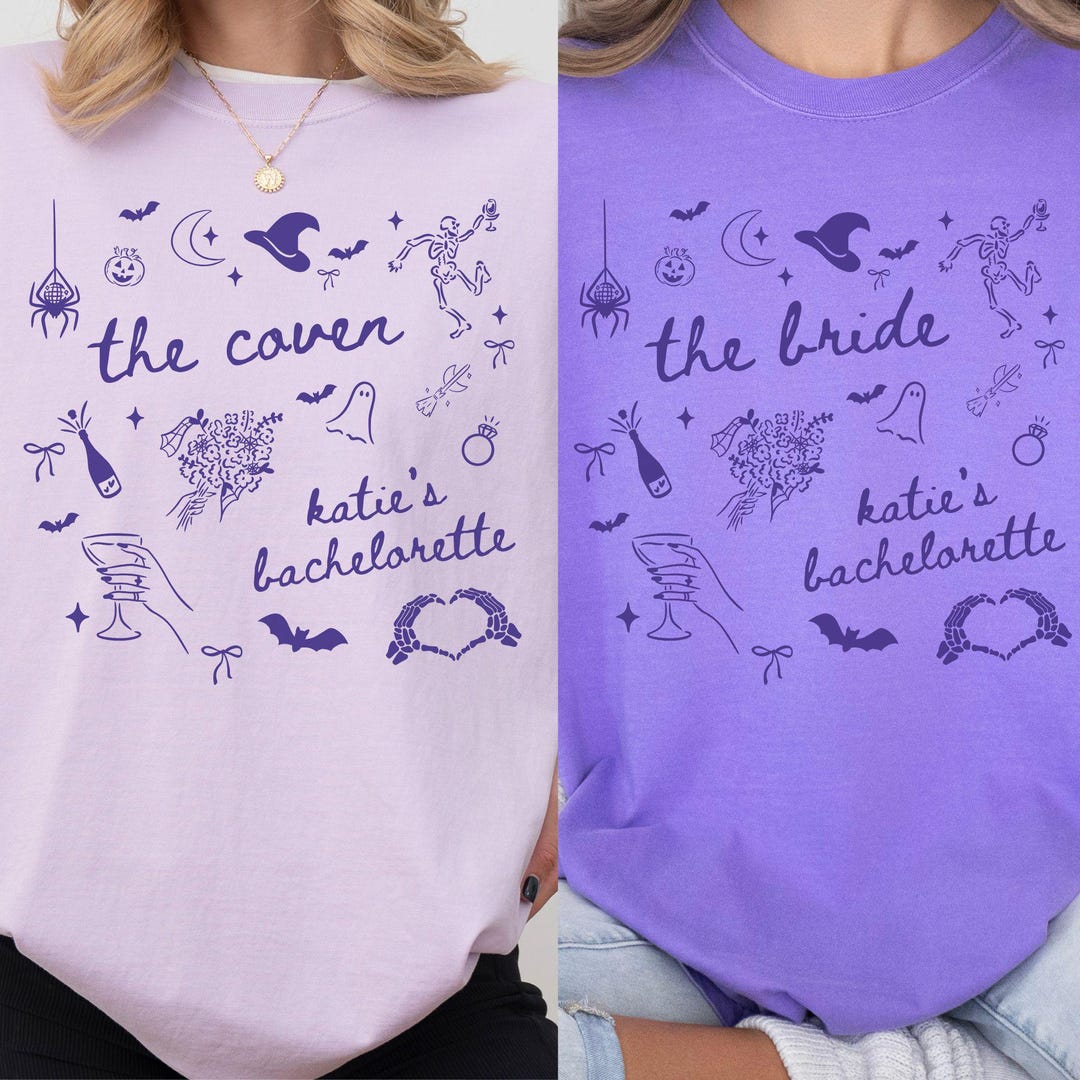 The Coven Personalized Halloween Bachelorette Shirt, Bridal Party Shirt ...