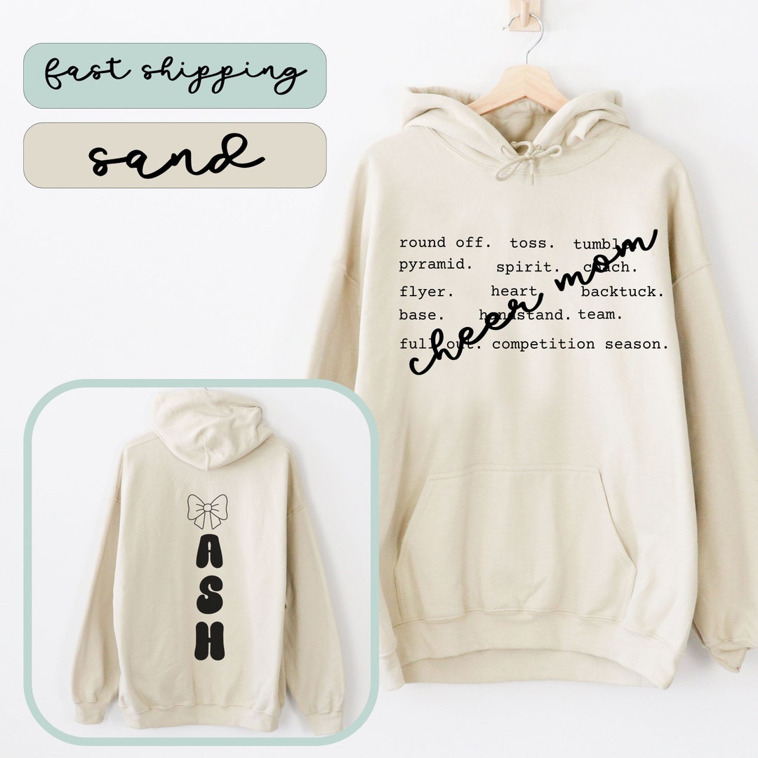Personalized Cheer Mom Hoodie, Cheer Mama Hoodie, Mothers Day Gift for ...