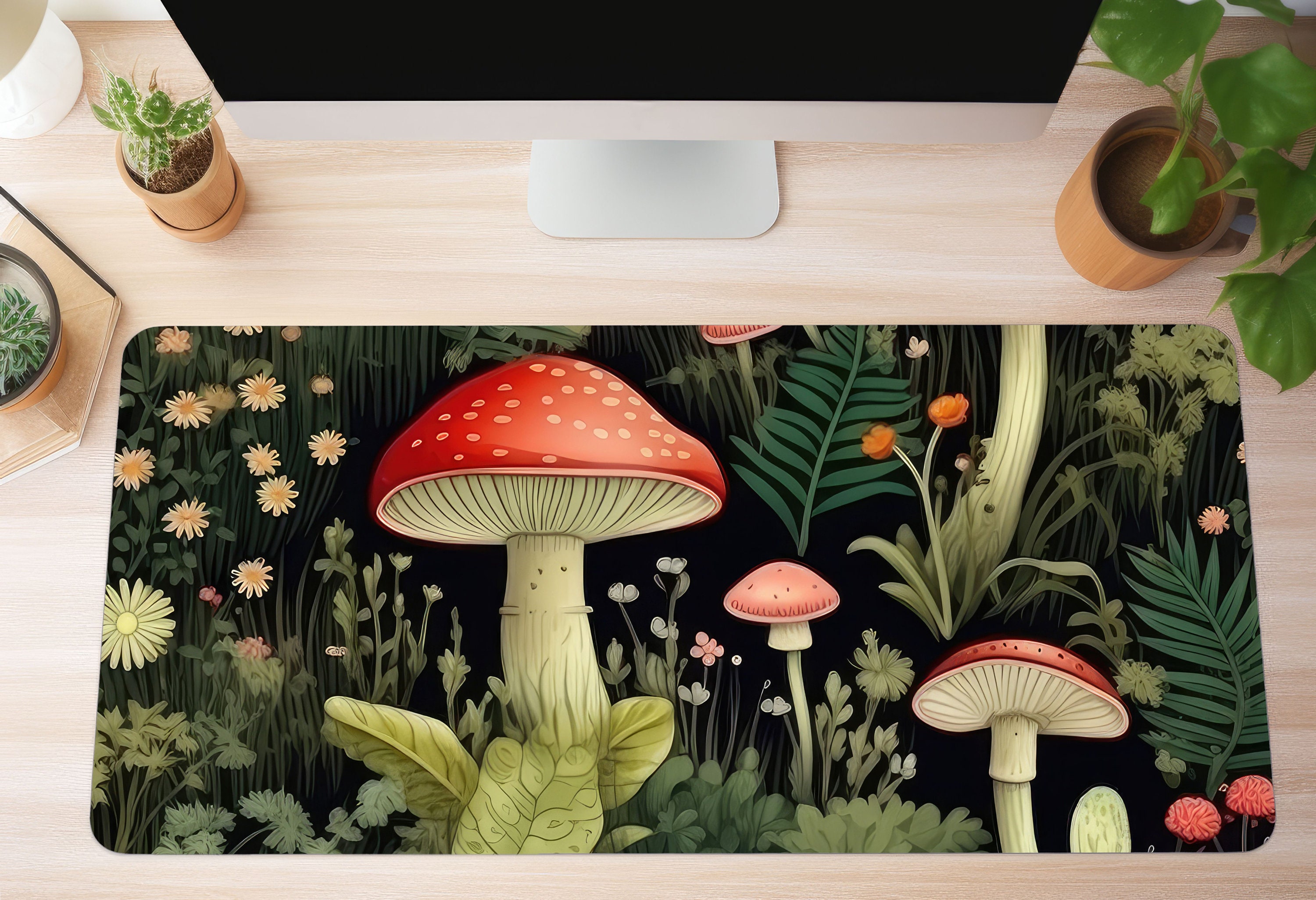 Cottagecore Desk Mat, Garden Desk Mat, Plant Desk Mat, Desk Mat ...