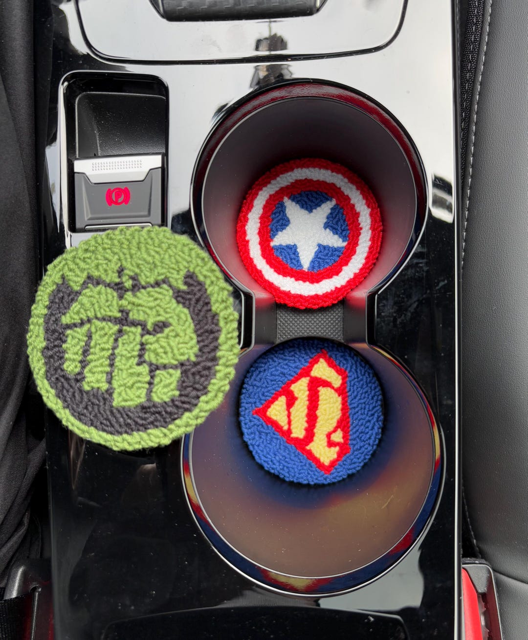 Car Coasters,marvel Avengers Car Coasters,captain America,new Car Gift ...