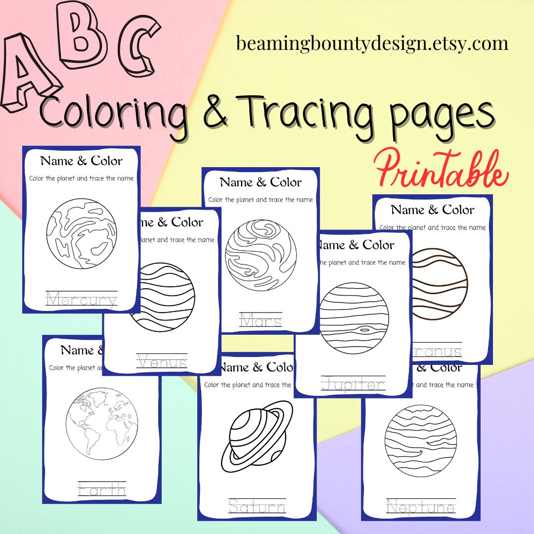 Planet Worksheet Set | Kids Fun Worksheet | Worksheet Set With Answer ...