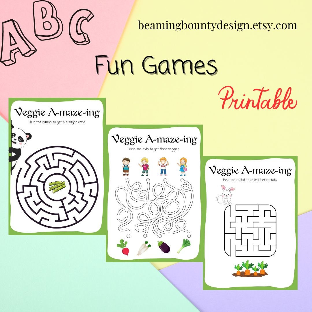 Vegetable Worksheet Set Kids Fun Worksheet Worksheet Set With Answer ...