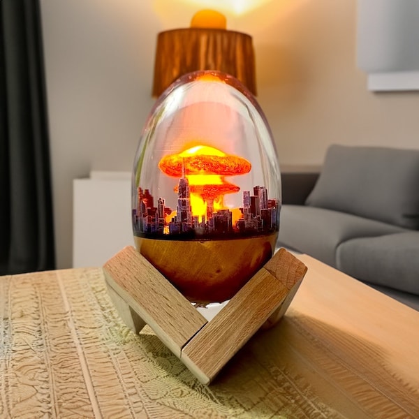 Atomic Bomb Resin Night Light - Etsy