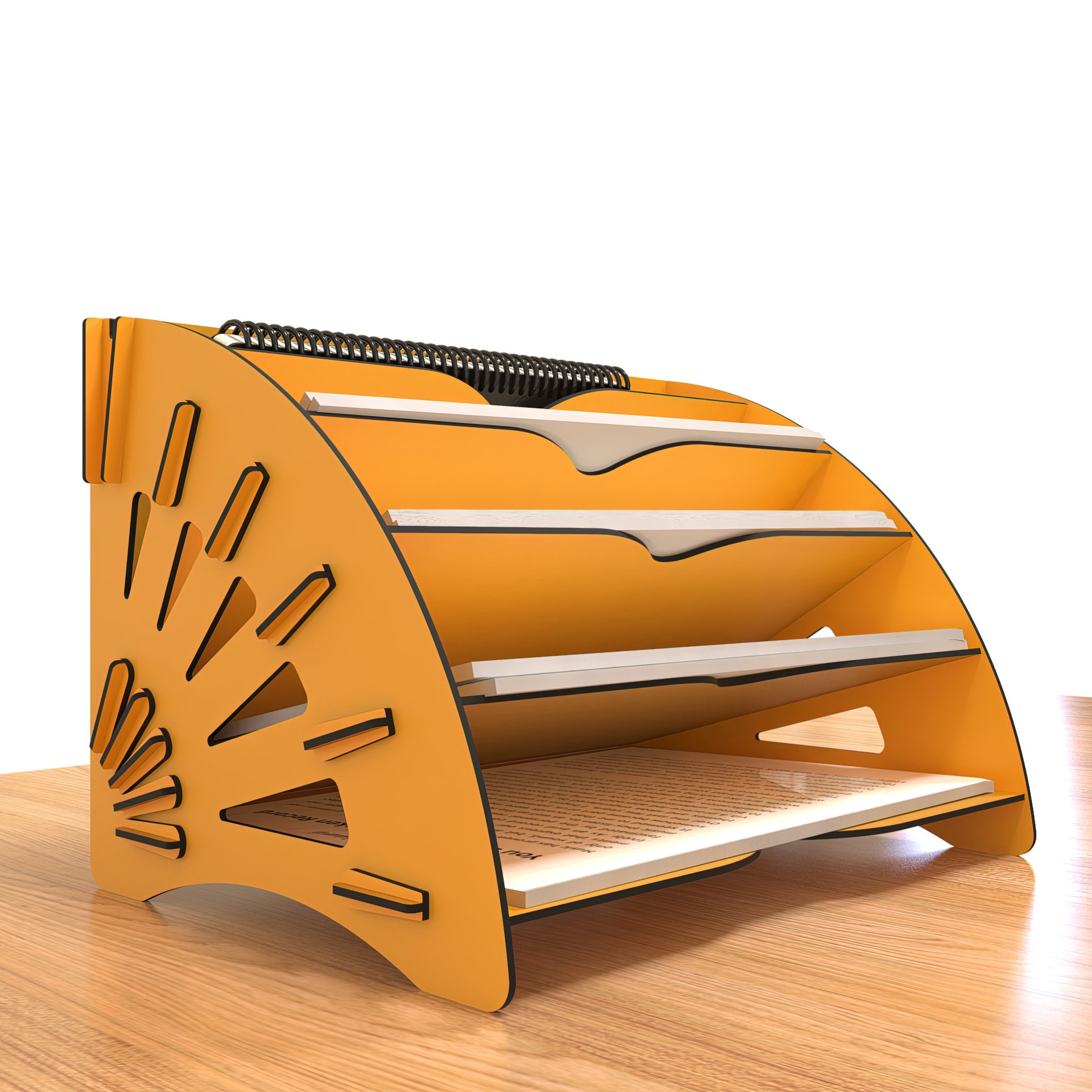 Wooden Document Organizer, Desk Shelf, Document Holder, Office ...