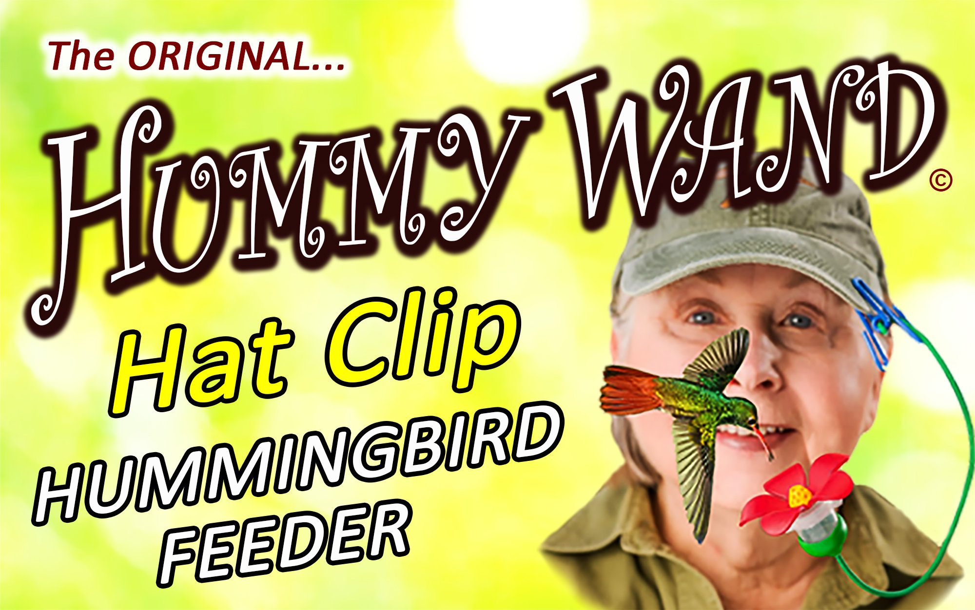 The Original Hummy Wand Hat Clip Hummingbird Feeder - Etsy