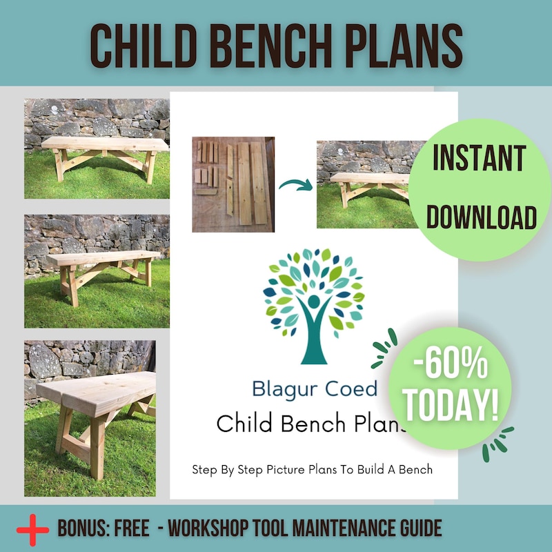 Kids Bench - Etsy