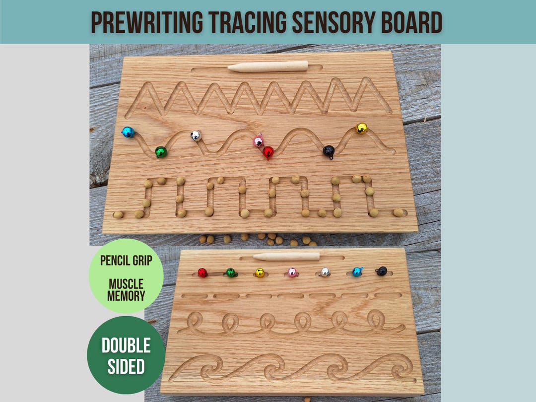 Prewriting Sensory Tracing Board for Kids, Homeschool Learning Board ...