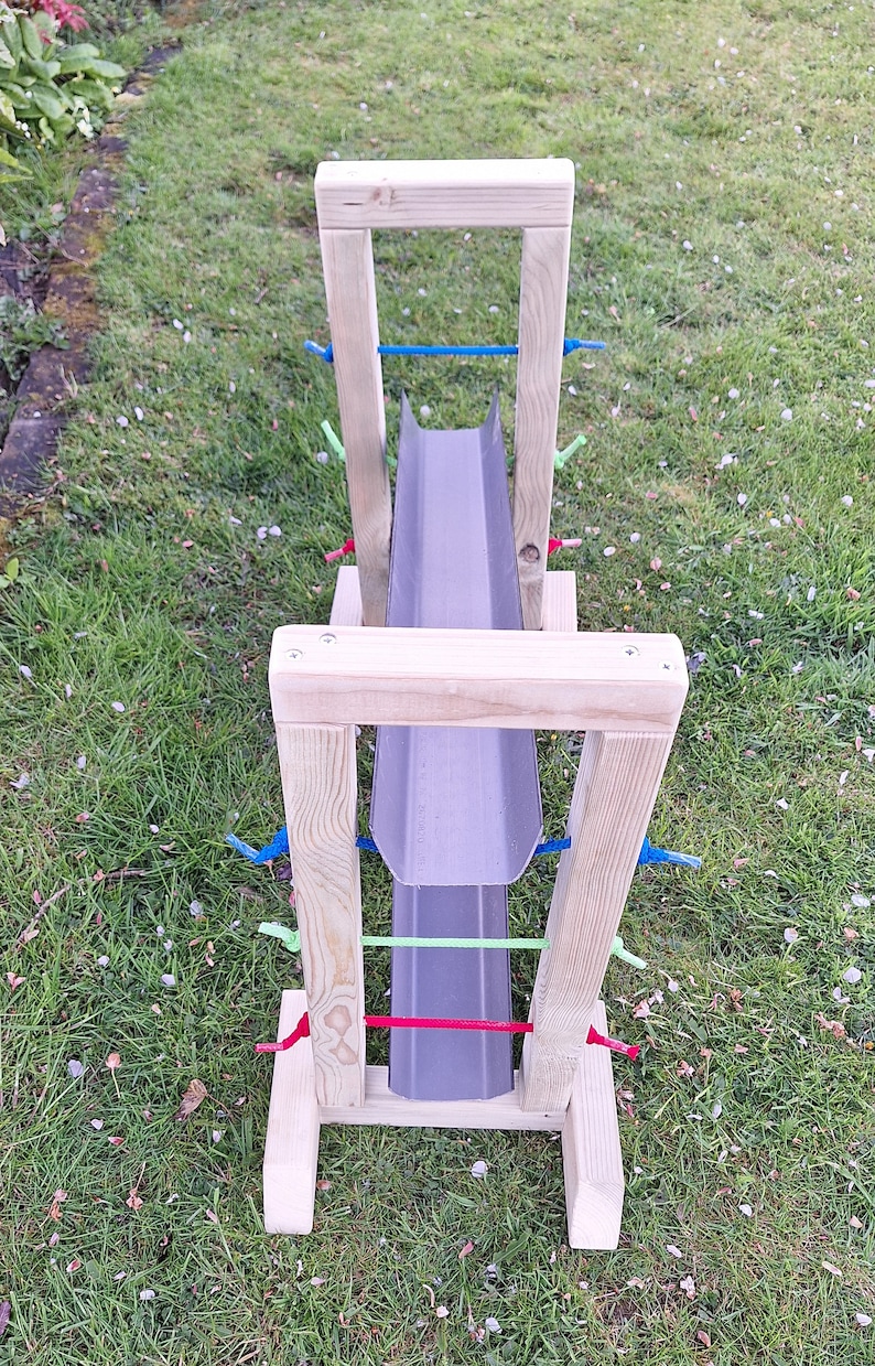 Wooden Toy Ramp for Outside Play, Toy Car Ramp, Wooden Water Play Ramp ...