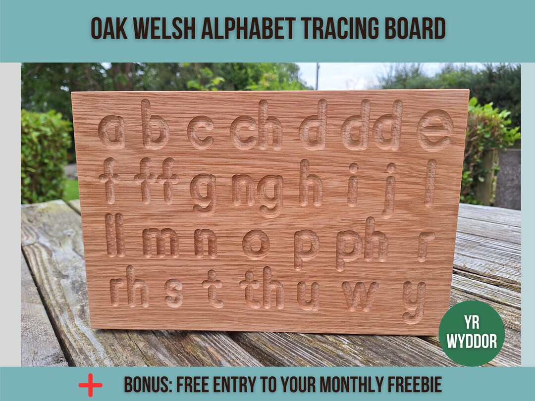 Welsh Alphabet Tracing Board: Oak Handwriting Board for Kids - Etsy UK