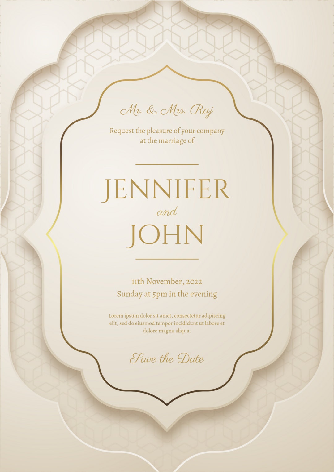 Customize Wedding Invitation Card, Digital Print,made to Order, Wedding ...