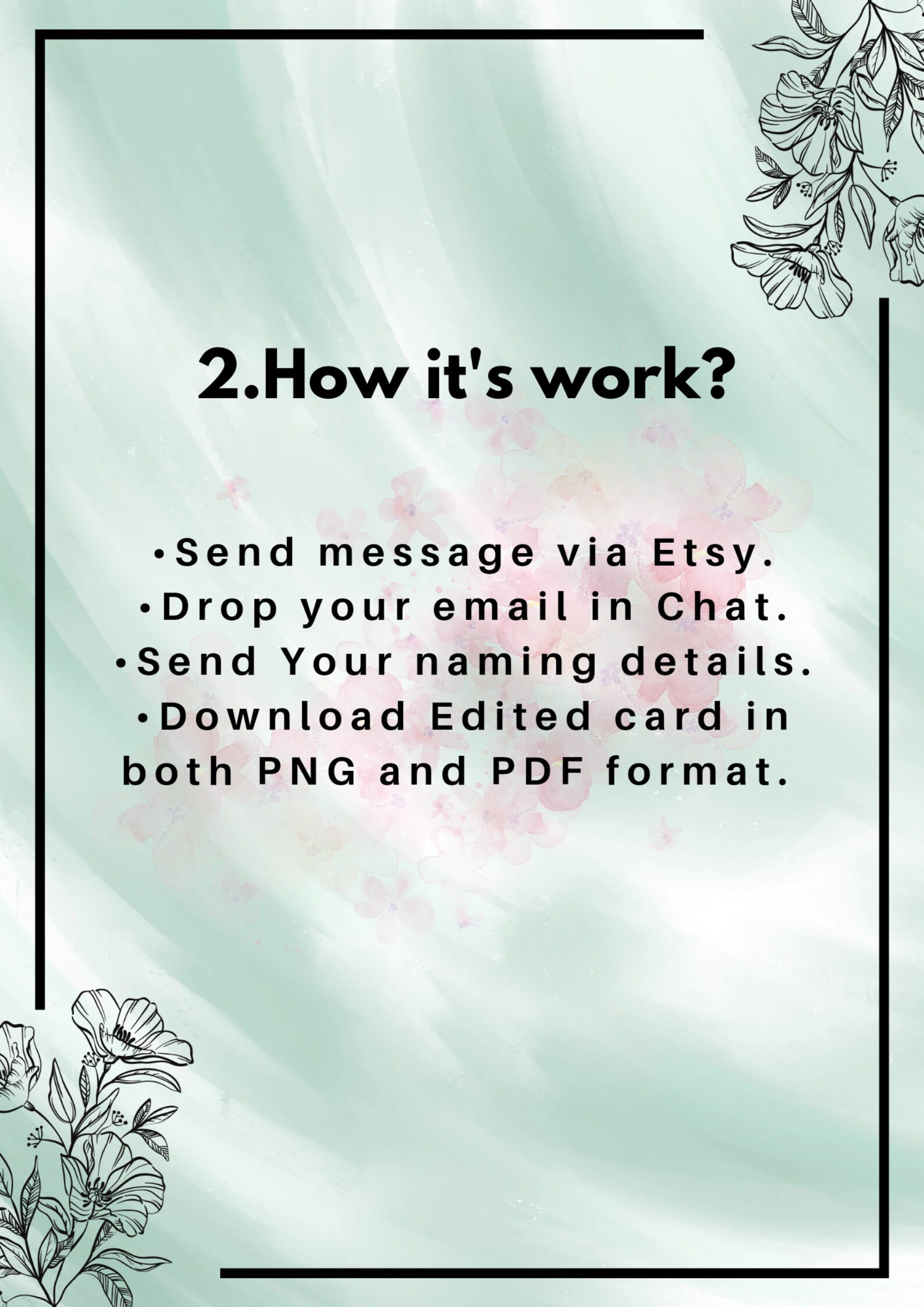 Customize Wedding Invitation Card, Digital Print,made to Order, Wedding ...