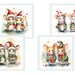 Cute Christmas Mice Clipart Watercolor Digital Paper Bundle 12 PNG ...