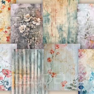 Watercolor Backgrounds: 250 Floral Digital Papers (commercial Use) - Etsy