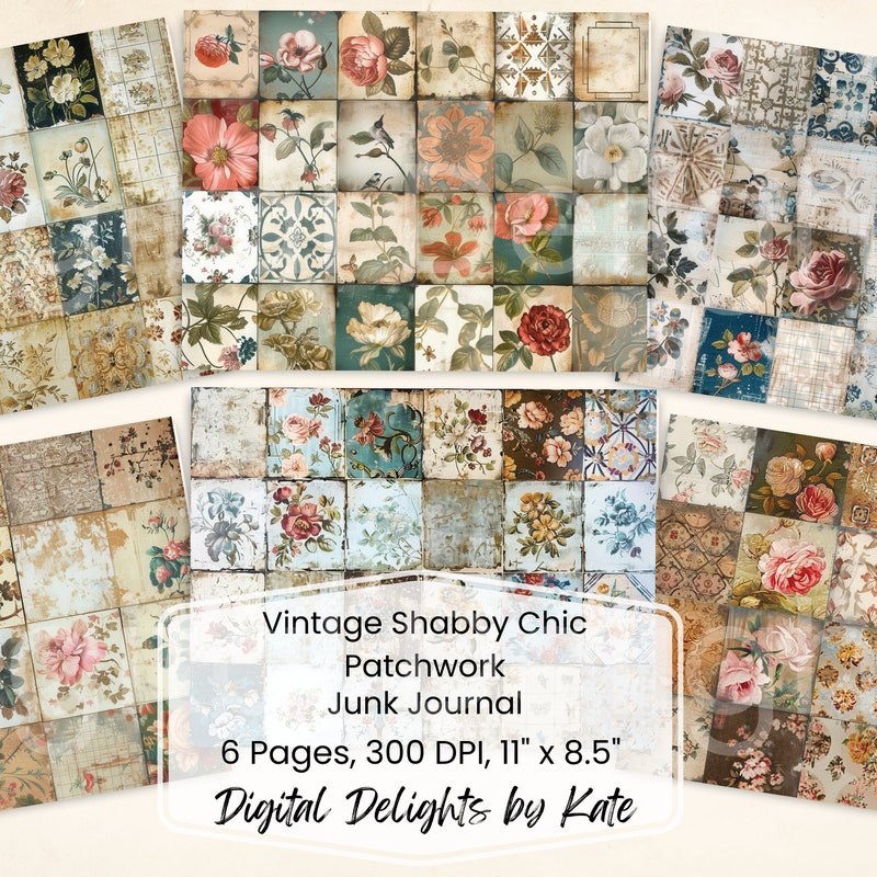 Patchwork Wallpaper - Etsy UK