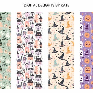 Cute Pastel Halloween Seamless Bundle Repeat Pattern Backgrounds ...