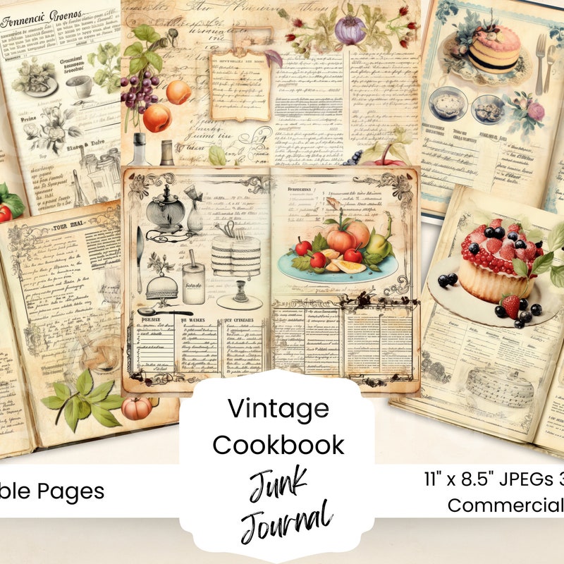 Cooking Junk Journal - Etsy