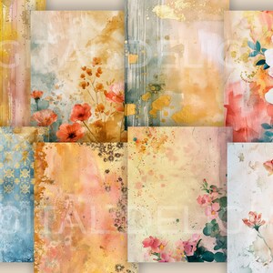 Watercolor Backgrounds: 250 Floral Digital Papers (commercial Use) - Etsy