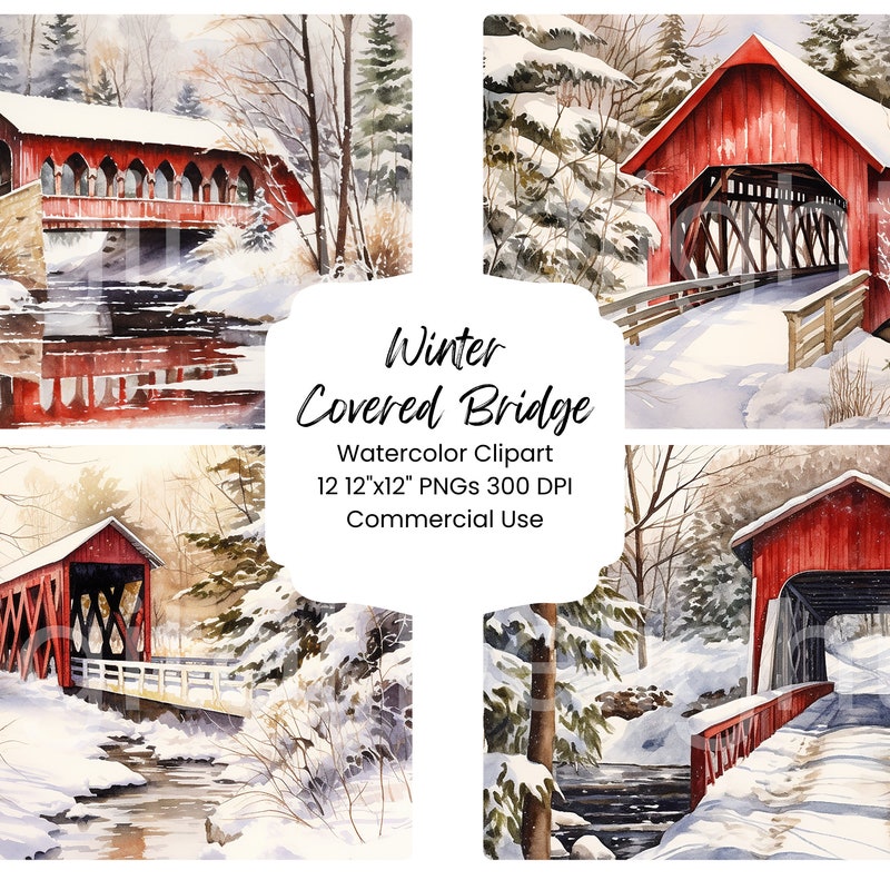 Covered Bridge - Etsy