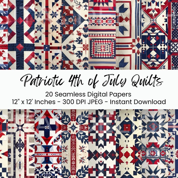 4th of July Quilt - Etsy