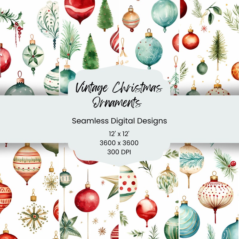 Digital Ornaments - Etsy