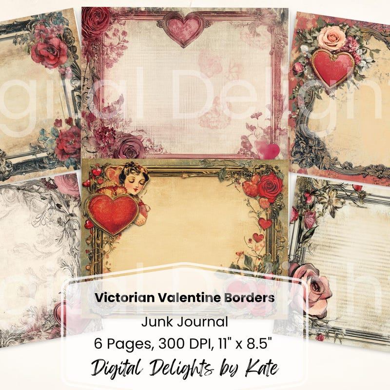 Valentines Borders - Etsy