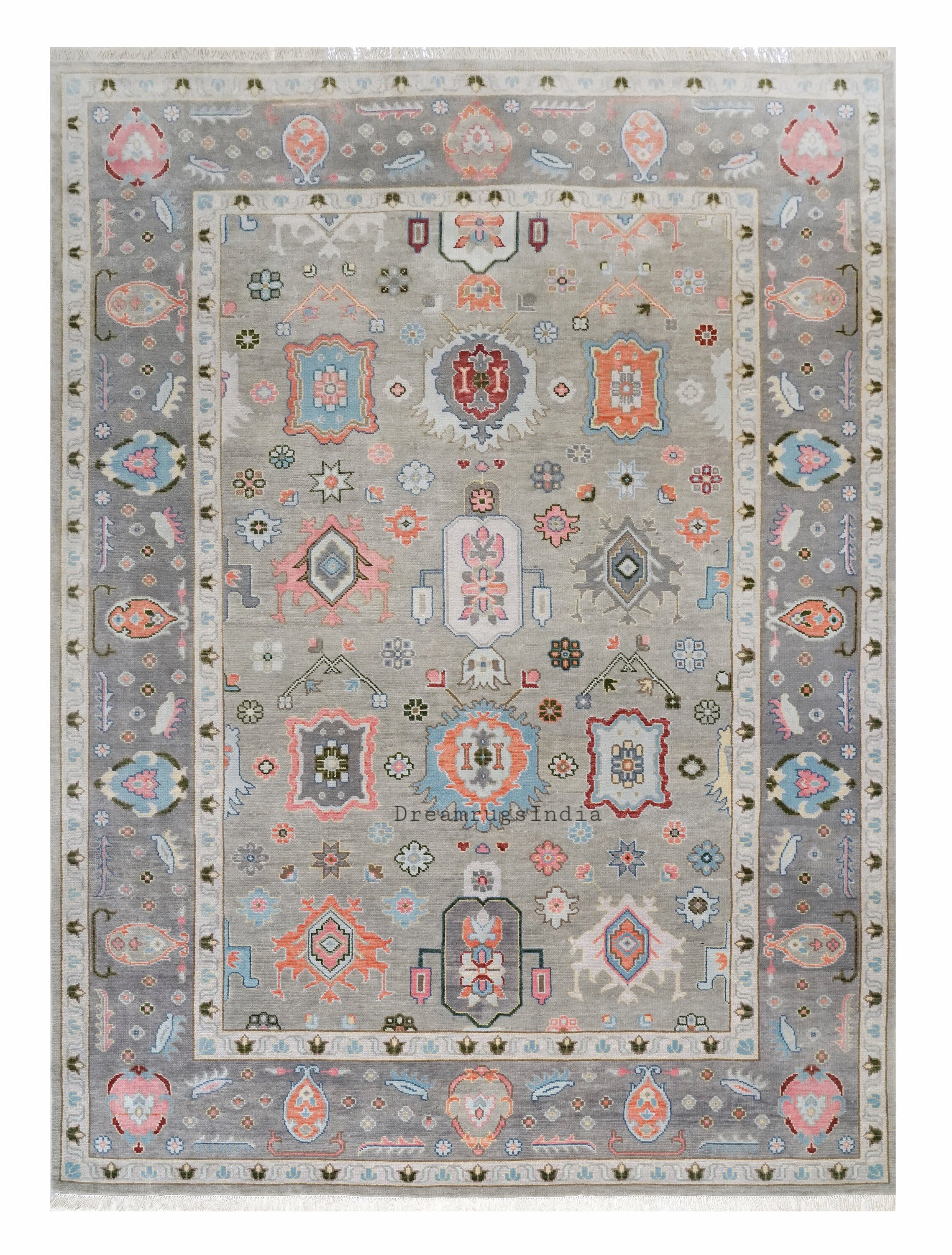 10x14 Size Ready to Ship Unique Design Handmade Oushak Modern Persian ...