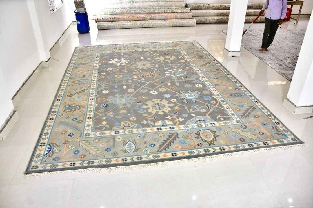 1014ft Handmade Beautiful Oushak Carpethome Decorwall - Etsy