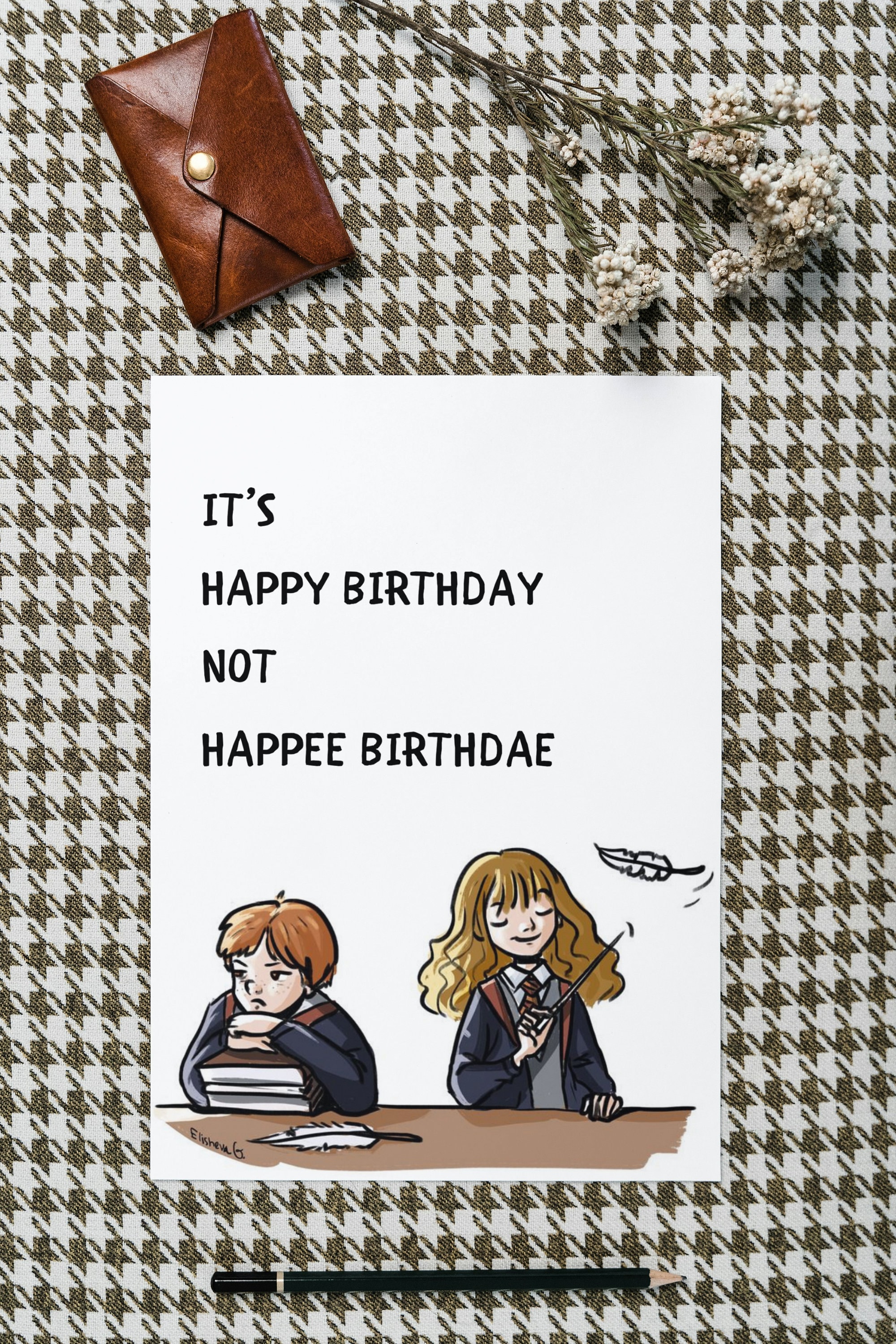 Harry Potter Birthday Card Printable-hermione and Ron: Happy Birthday ...