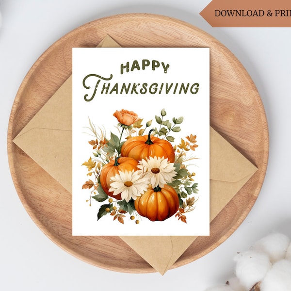 Thanksgiving Cards - Etsy