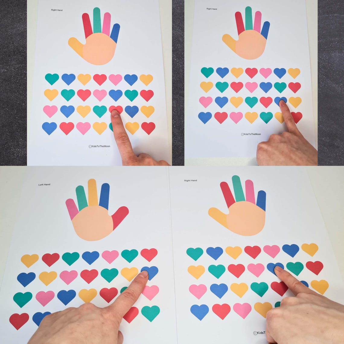 Heart Finger Gym Worksheets – Fine Motor Skills Printable (PDF) - Etsy