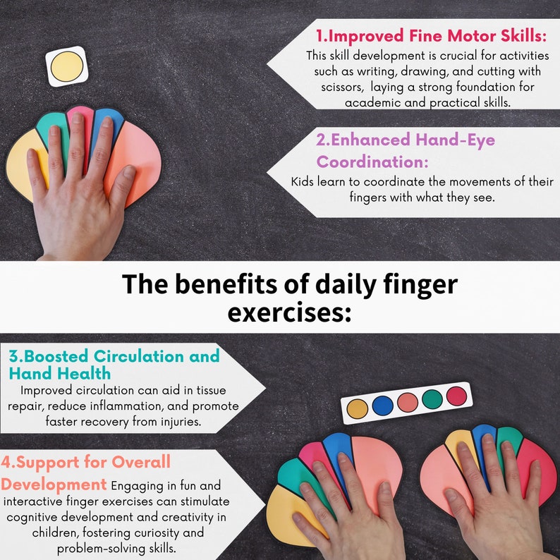 Fingers Exercise Game – Printable Brain Teaser for Hand Muscles ...