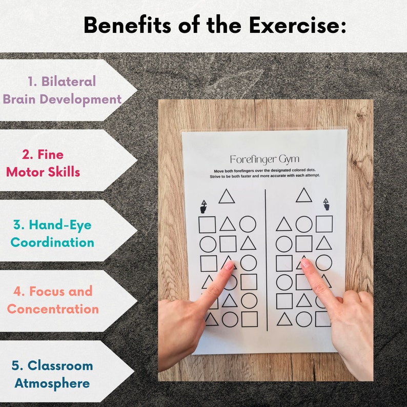 Brain Exercise and Bilateral Coordination Game With Shapes: Hand-eye ...