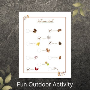 Fall Adventure Hunt: Printable Scavenger Hunt for Family Fun - Etsy