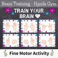 Hand-eye Coordination Board Game Brain Teasers & Fingers Gym Printable ...
