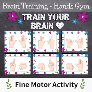 Hand-eye Coordination Board Game Brain Teasers & Fingers Gym Printable ...