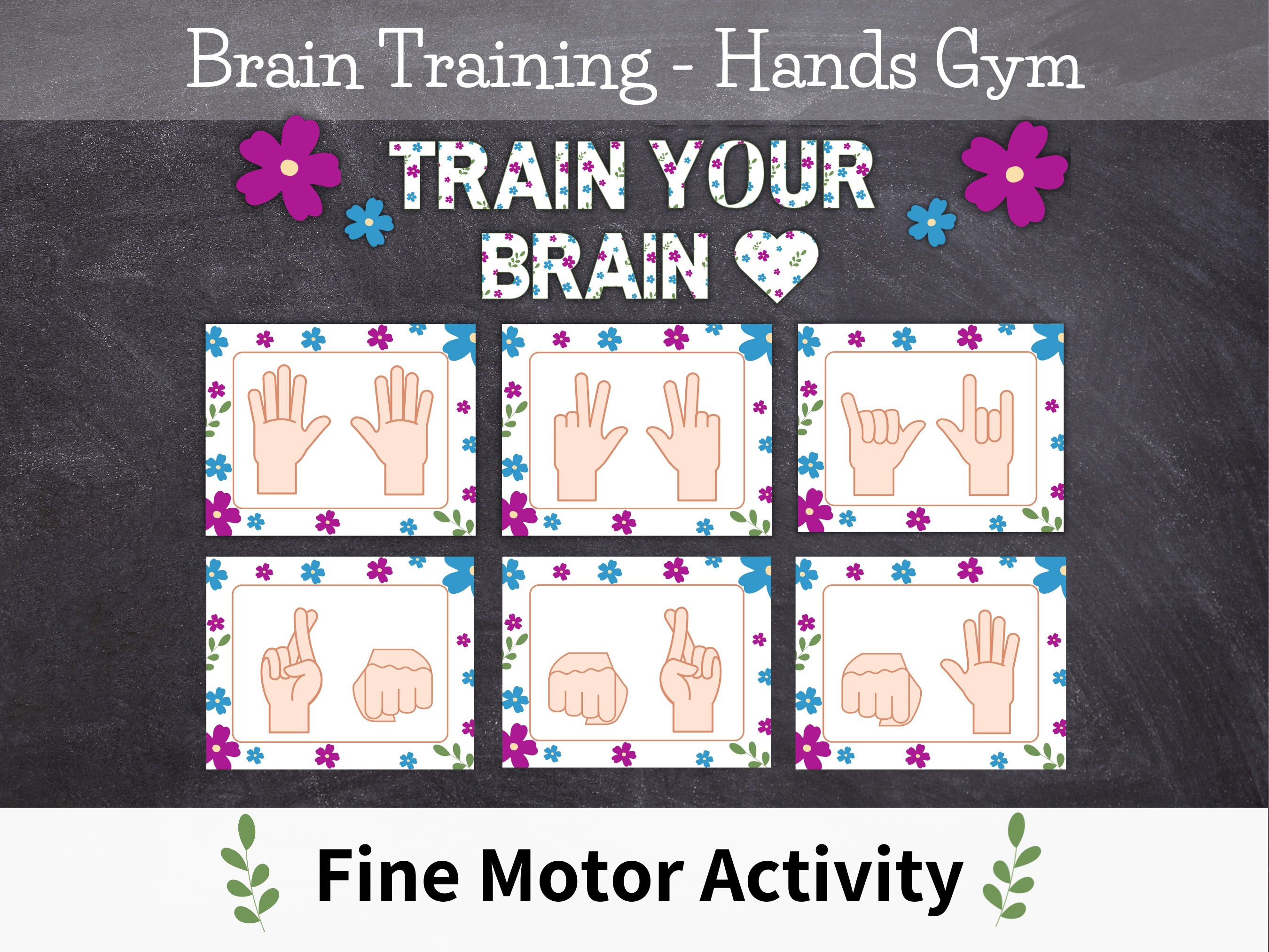 Hands Warm-up Exercises Fine Motor Activity for Fingers and Hands Brain ...
