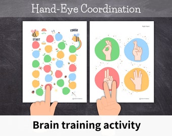 Hand-eye Coordination Board Game - Brain Teasers & Fingers Gym ...