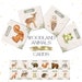 Woodland and Forest Animals 12 Flashcards. Watercolor Cards. Montessori ...