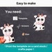 3D Cow Craft Art Project: Toy Crafting for Farm Animal Pretend Play - Etsy