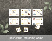 ALPHABET Flash Cards Beginning Sounds. Printable Montessori - Etsy