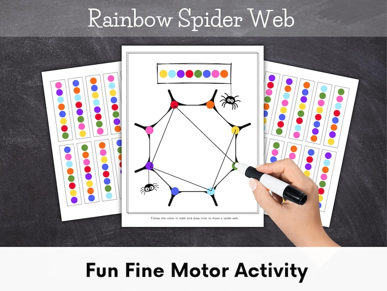 Make a Spider Web: Fine Motor, Sequencing and Visual Perceptual Skills ...