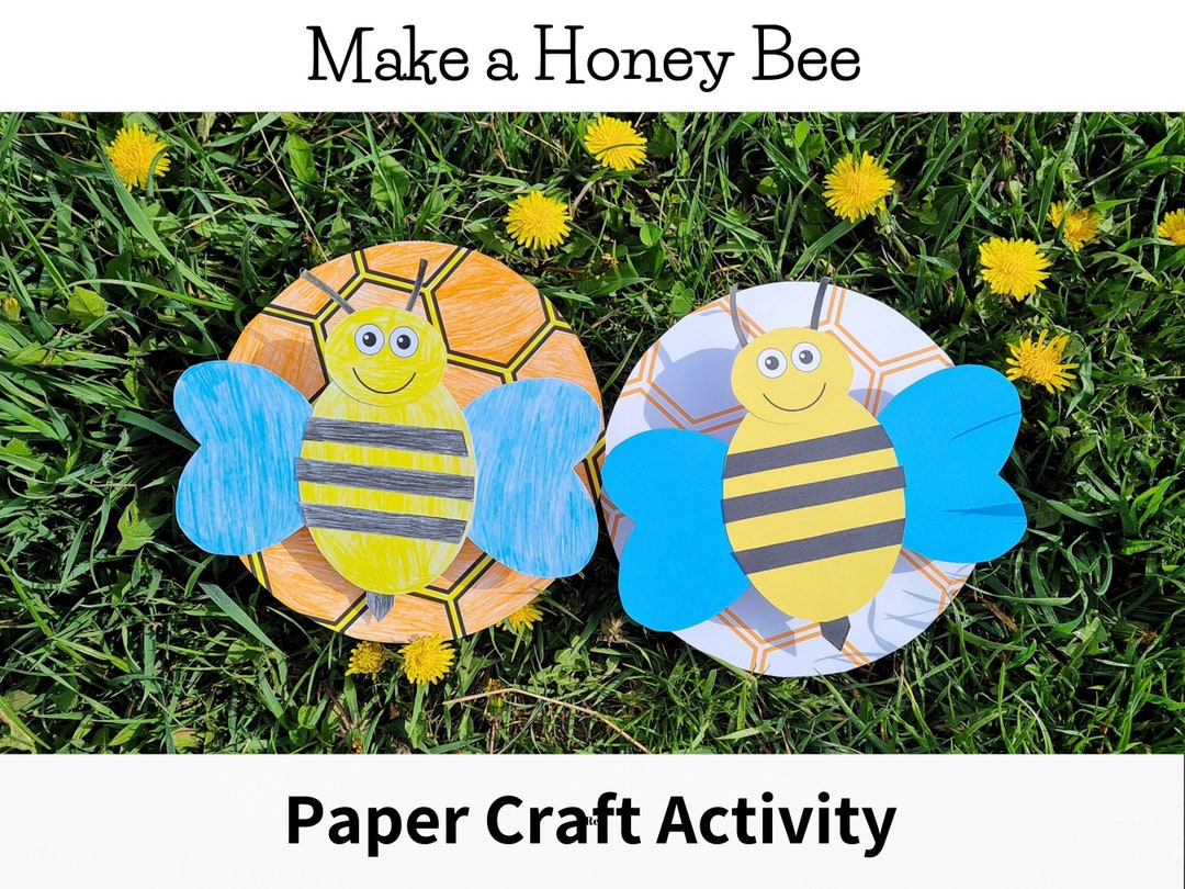 Make a Honey Bee and a Bee Hive - Insect Craft With 3D Effect - BW ...