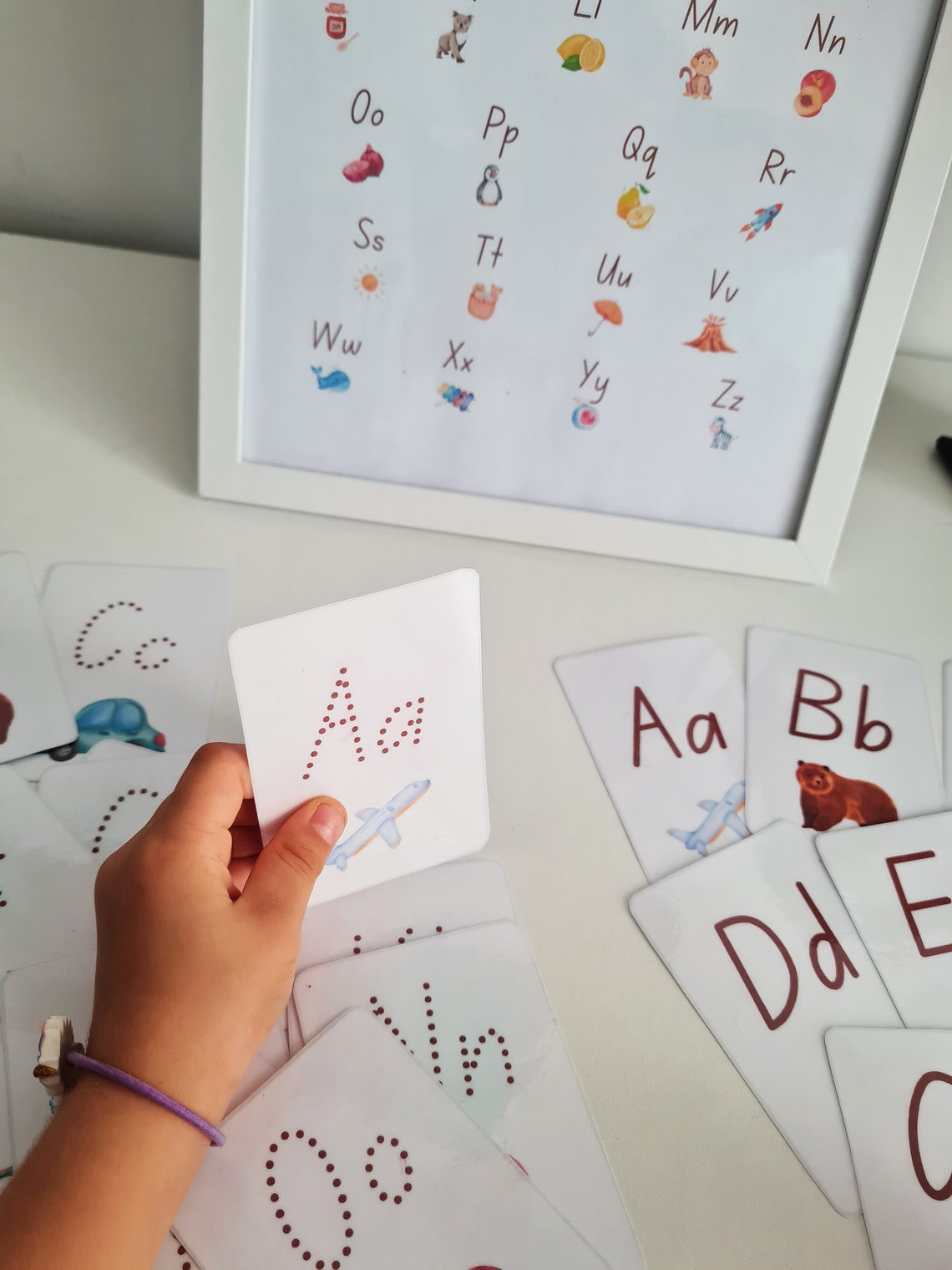 Alphabet Flashcards & Tracing Cards Free Gift ABC Poster. - Etsy