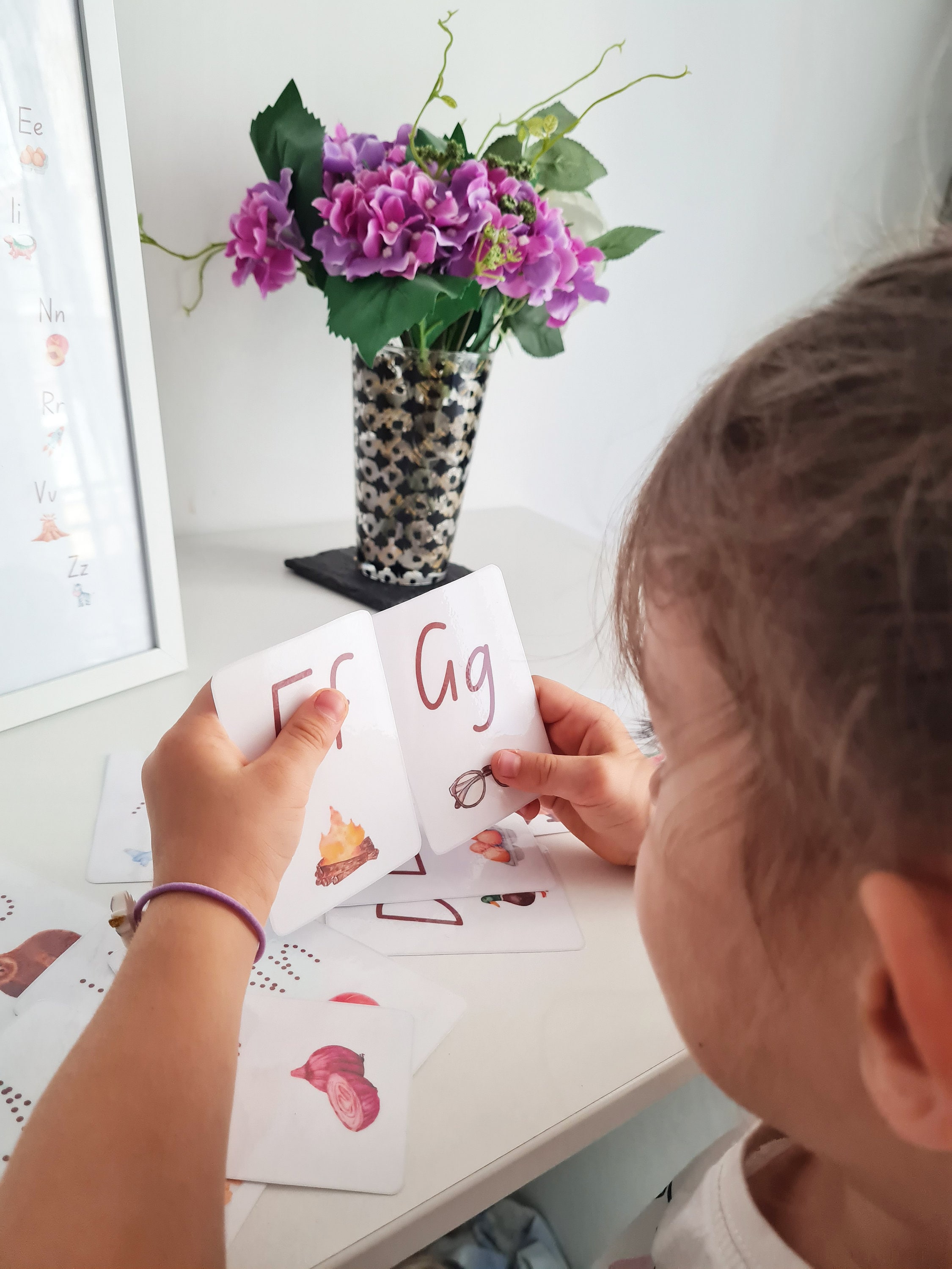 Alphabet Flashcards & Tracing Cards + Free Gift ABC Poster. Uppercase ...