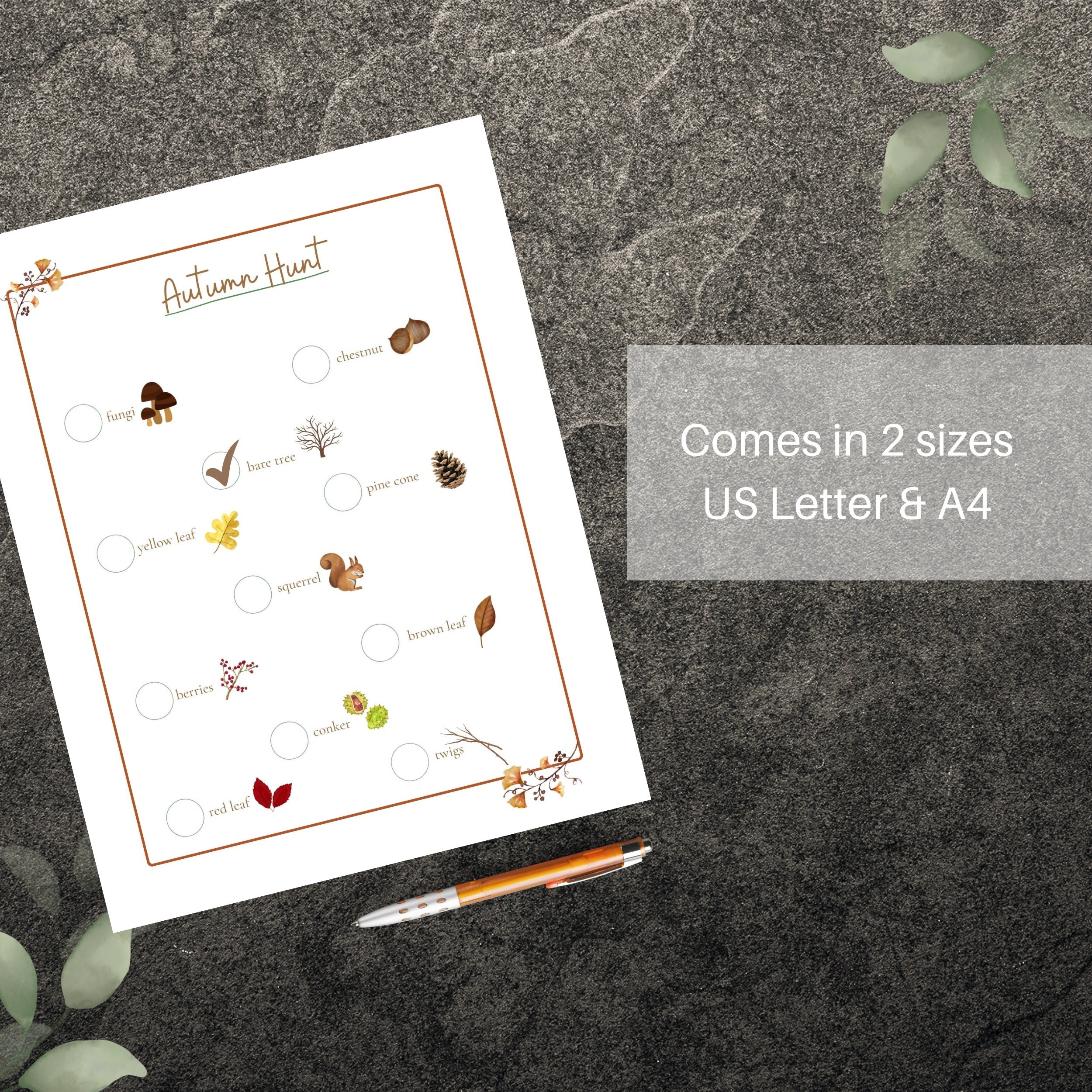 Fall Adventure Hunt: Printable Scavenger Hunt for Family Fun - Etsy