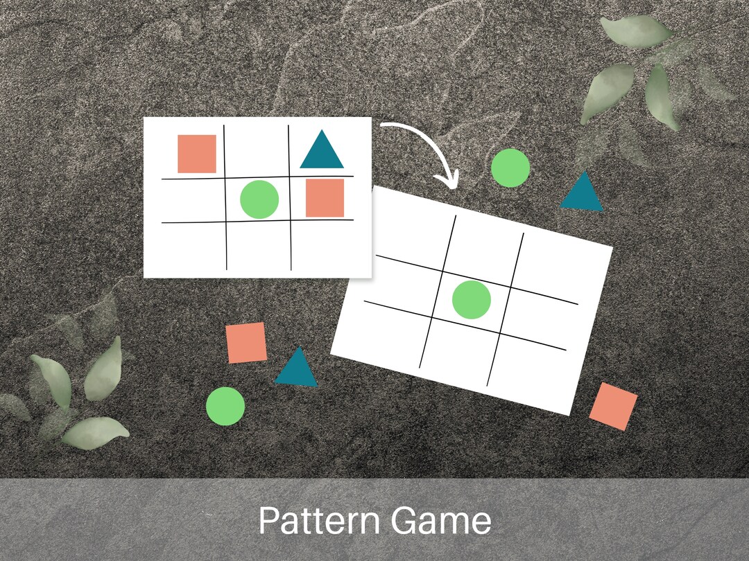 Pattern Recognition Game. Shape Recognition and Fine Motor Skills ...