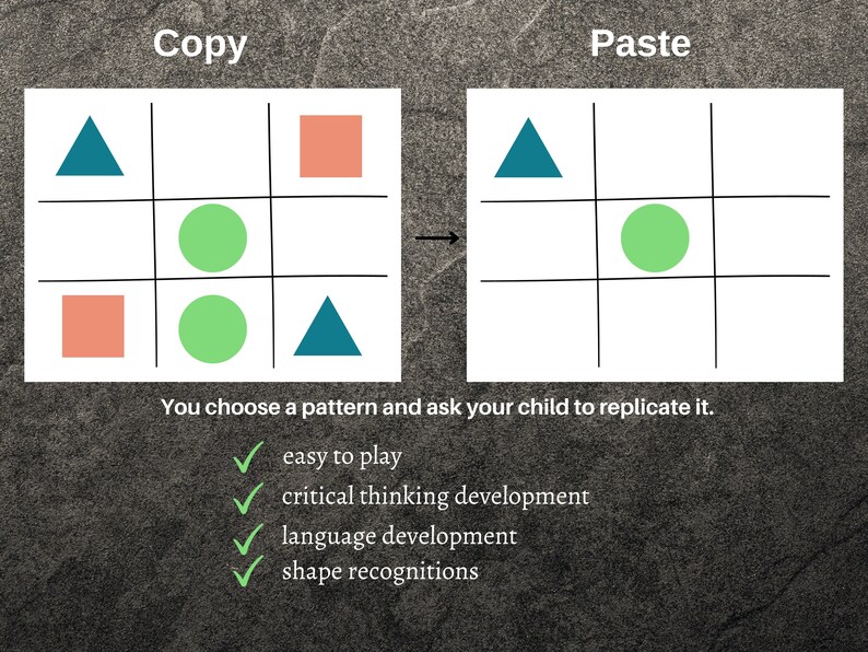 Pattern Recognition Game. Shape Recognition and Fine Motor Skills ...