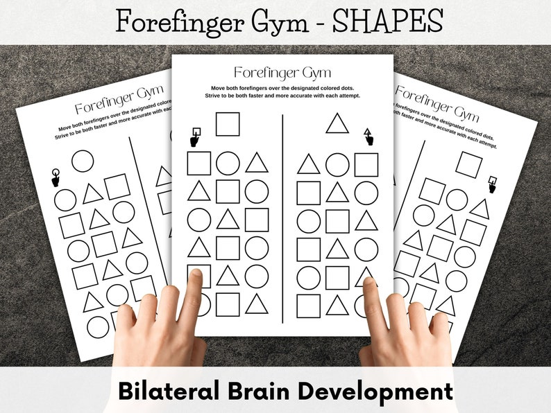 Brain Exercise and Bilateral Coordination Game With Shapes: Hand-eye ...